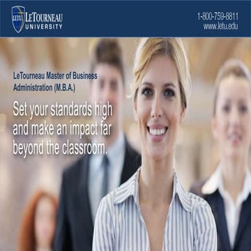 LeTourneau University - MBA (Sample) | PPT