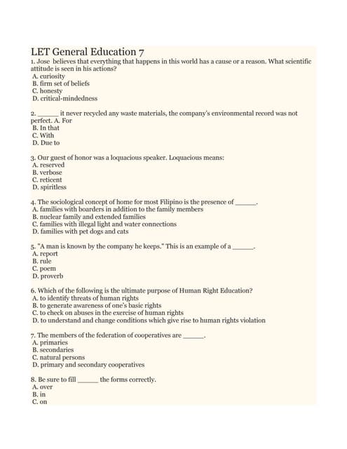 Nts gat general past papers (1) | PDF