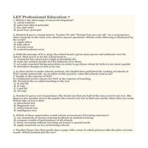 Let professional education 7 | DOC