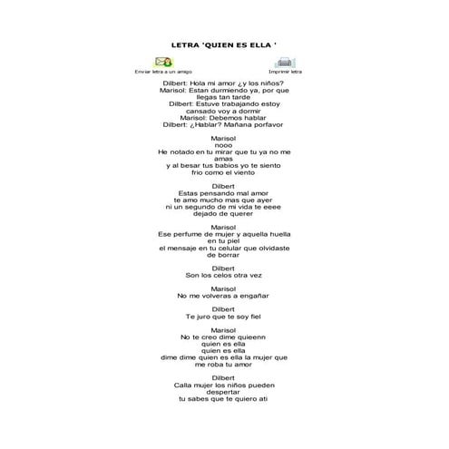 Letra canciones | DOCX
