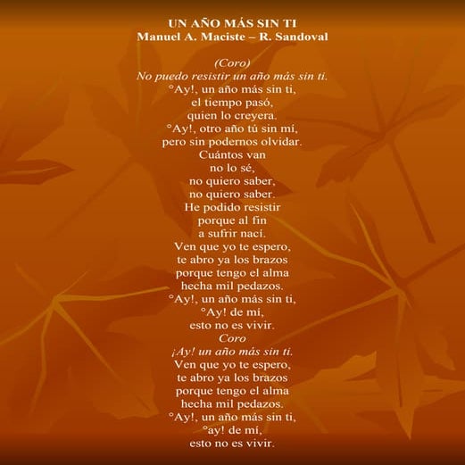 letra de las canciones con J | PPT