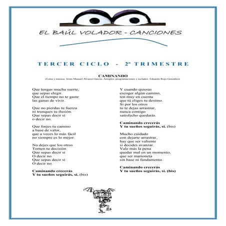 Letra caminando | PDF