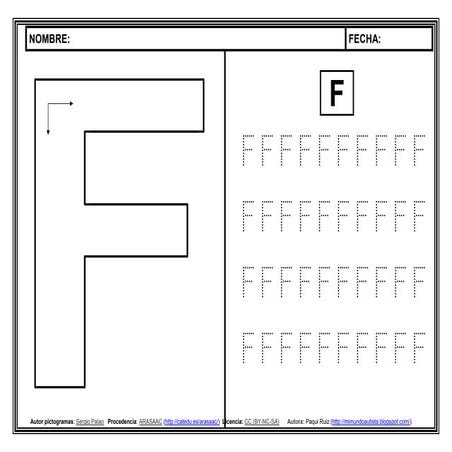 LETRA F.pdf actividades letra f muy facil | PDF