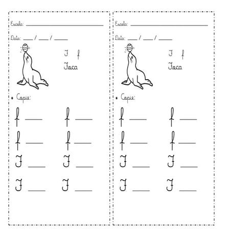 Letra f cursiva | PDF