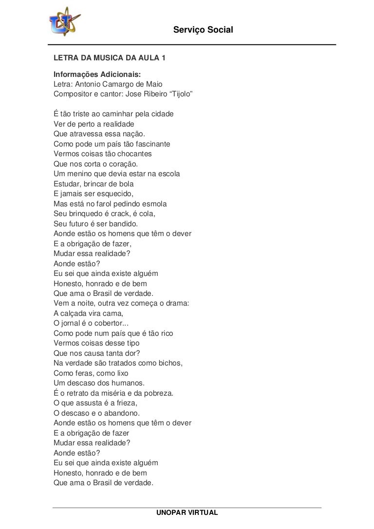 Letra musica