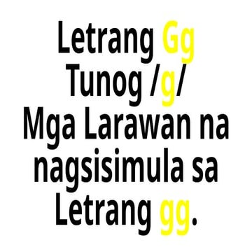 MGA LARAWANG NAGSISIMULA SA LETRANG Oo | PPTX