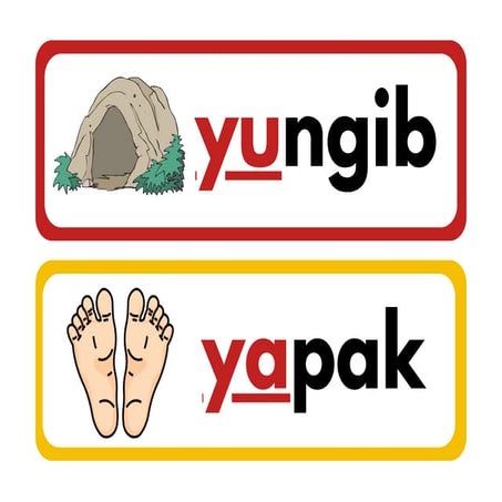 Starting with the letter Yy flash cards. | PDF