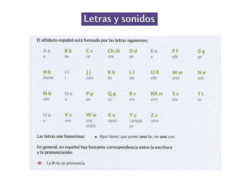 Letras y sonidos