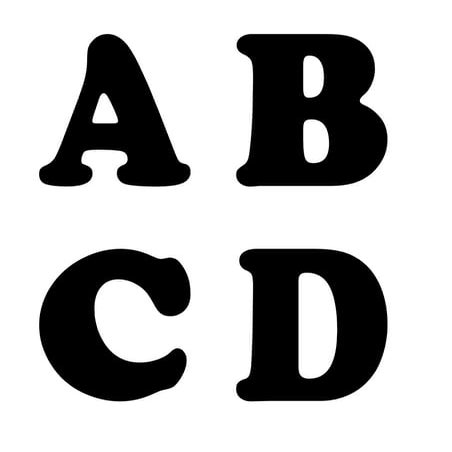 Letras abecedario mayusculas 10 x 7 | DOC