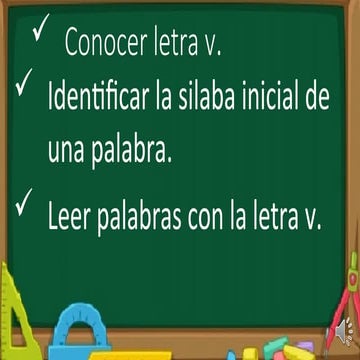power point de la consonante v, para leer y aprender | PPT