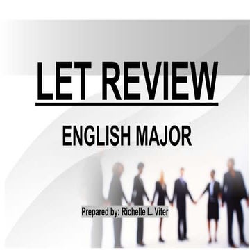 Post test-LET Review English Majors | DOCX
