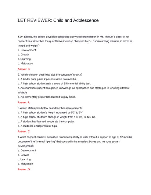 Let reviewer – general education science question and | PPTX