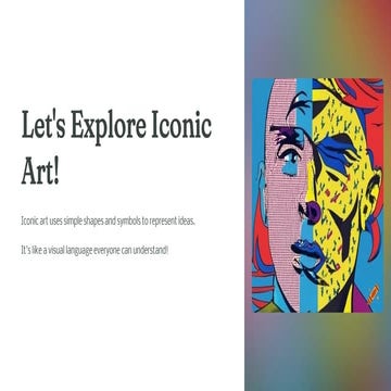 Lets-Explore-Iconic-Art ENG en idioma ingles para niños de 1º | PDF