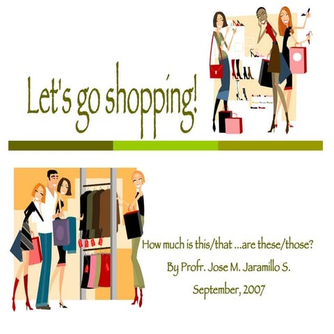Lets Go Shopping | PPT