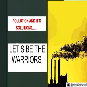 Comprehensive Guide to Pollution: Causes, Effects, and Solutions for a ...