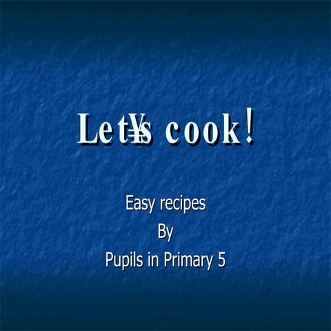 Let's cook! | PPS