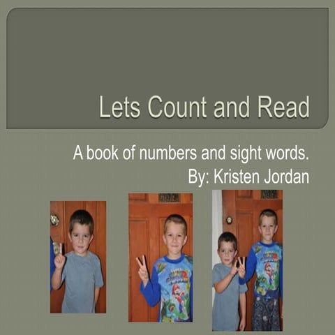 Lets count and read kristen jordan | PPTX