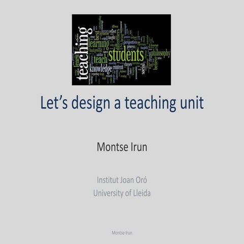 Let's design a unit | PDF | Education