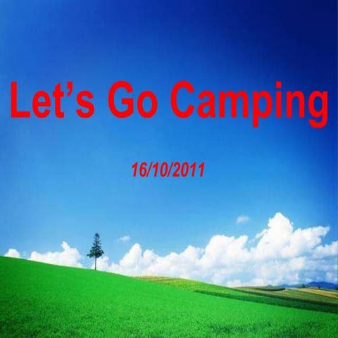 Let’s go camping | PPT