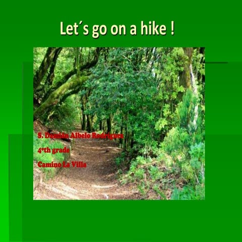 Let´s go hiking | PPT