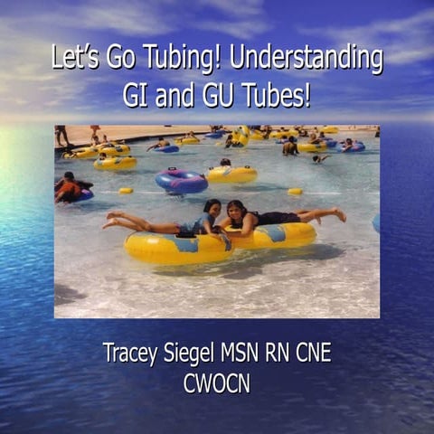 Let’S Go Tubing! Understanding Gi And Gu | PPT