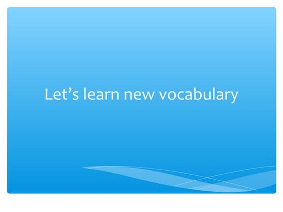 Ort one wheel - vocabulary | PDF