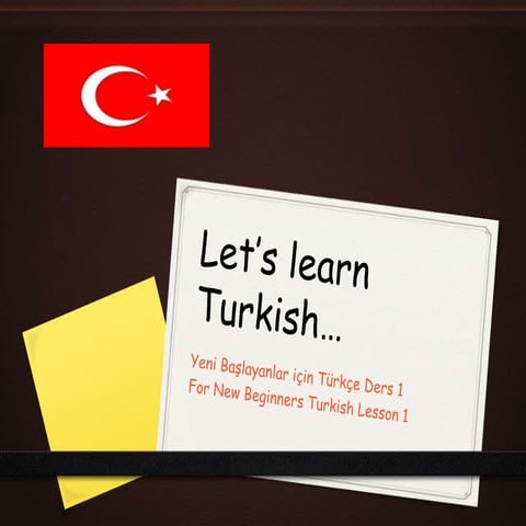 Let’s learn Turkish | PPTX