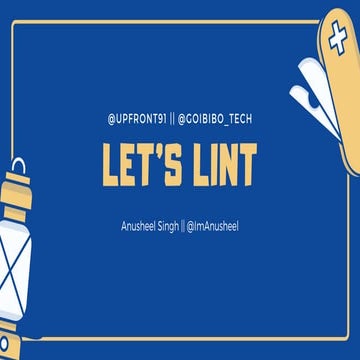 Let's lint | PPT