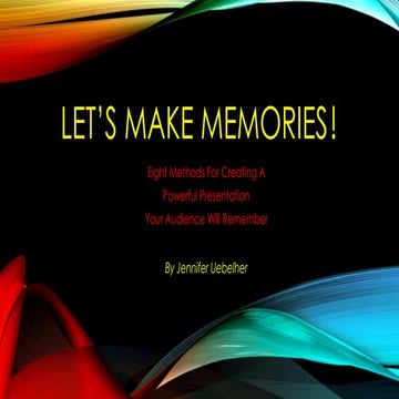 Let’s make memories | PPTX