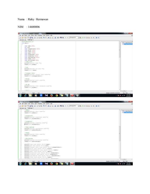Script Printf Dan Scanf Dalam Alur Bahasa C Pdf 9108