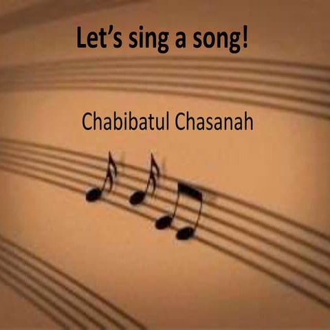 Let’s sing a song! | PPTX