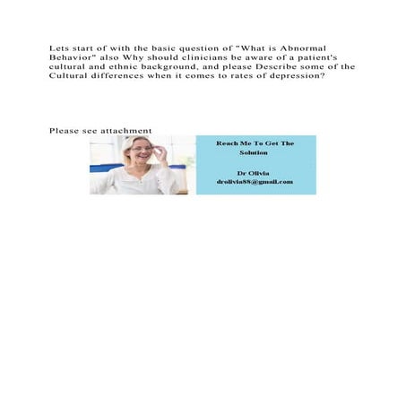Lets start of with the basic question of What is Abnormal Behavior.docx