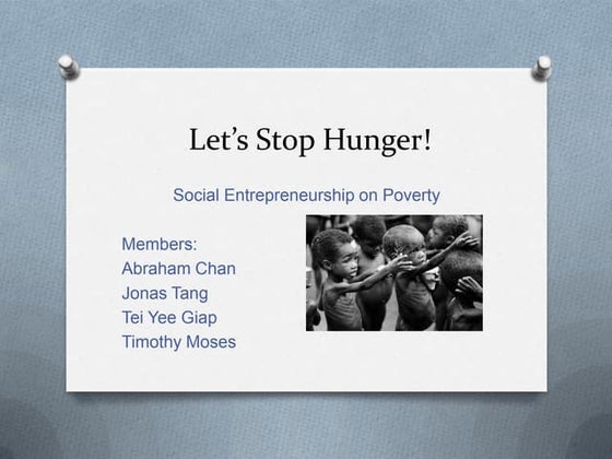 Stop Hunger Invention | PPT