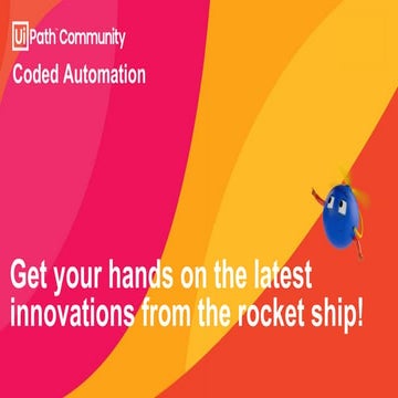 Let's talk about Coded Automation | PDF