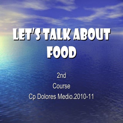 Let’s talk about food | PPT