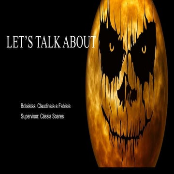 Let’s talk about hallowe en | PPTX