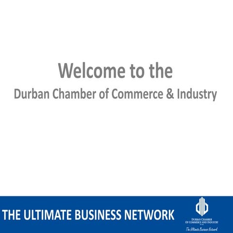 Durban Chamber Logo Durban Chamber Of Commerce Backs EThekwini Being