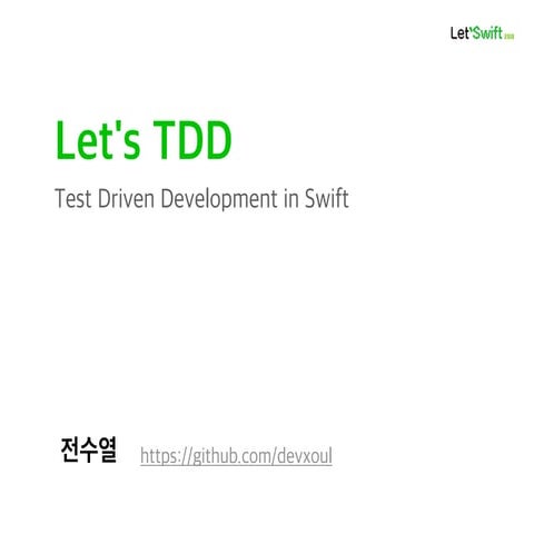 Let's TDD | PDF