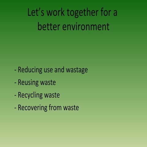 Protecting the Environment | PPT