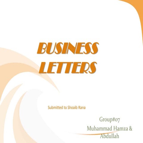 Business letters and different styles | PPTX