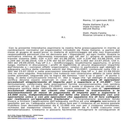 Lettera antiriciclaggio-in-formato-word1-11 | PDF