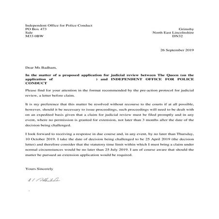 Letter Before Action Template - prntbl.concejomunicipaldechinu.gov.co