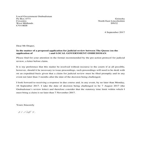 Letter before action 4 sept 2017 redact | PDF