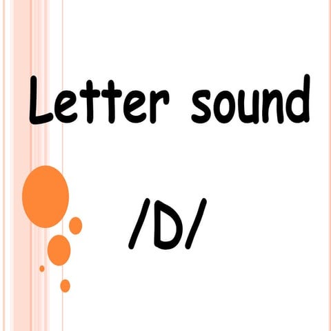 Letter d | PPTX
