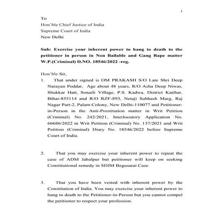 Written Arguments along with Affidavit before Patna High Court | PDF