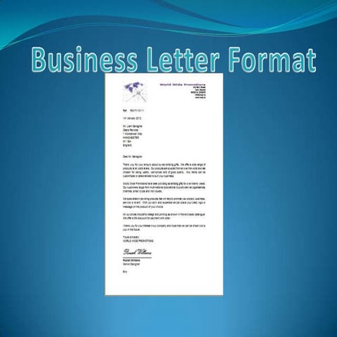 Letter format | PPTX