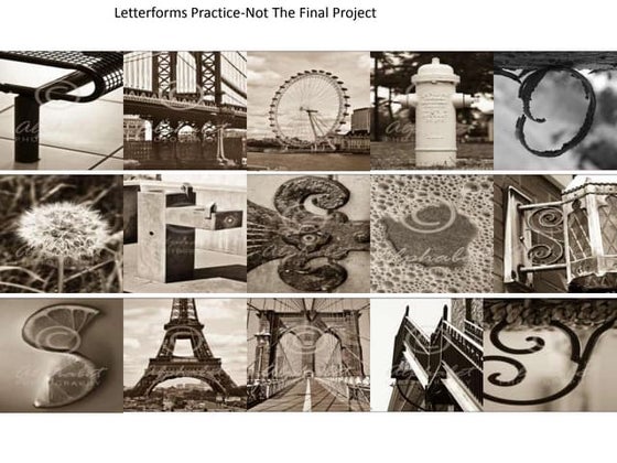 Letterform project | PPTX