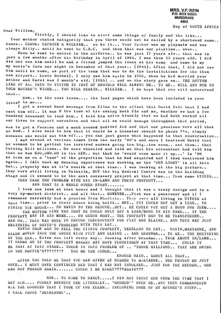 Affidavit of 83 year old Mr Lambert Van Der Linde defrauded by Dr DS ...