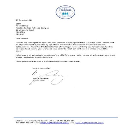 Community Service Letter | PDF