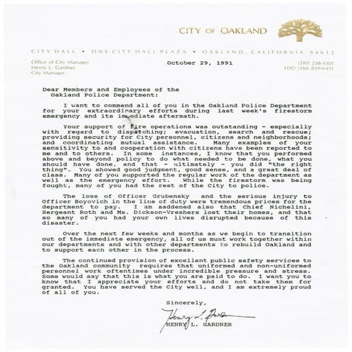 Letter from City Manager Henry Gardner | PDF